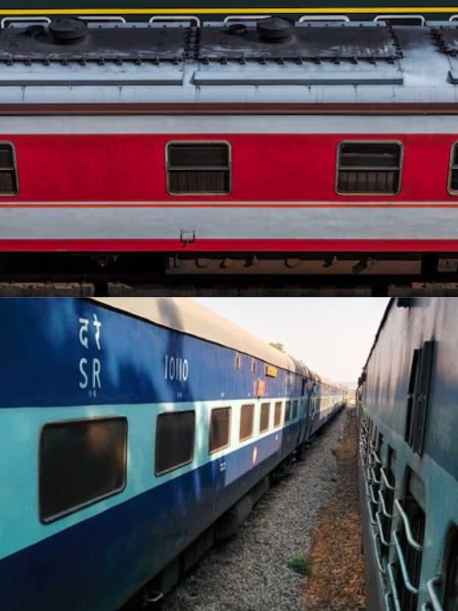 Why Indian Railways has Red and Blue coaches?