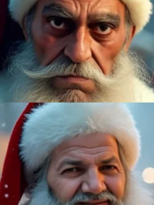AI imagines Bollywood's iconic villains as Santa Claus on Christmas