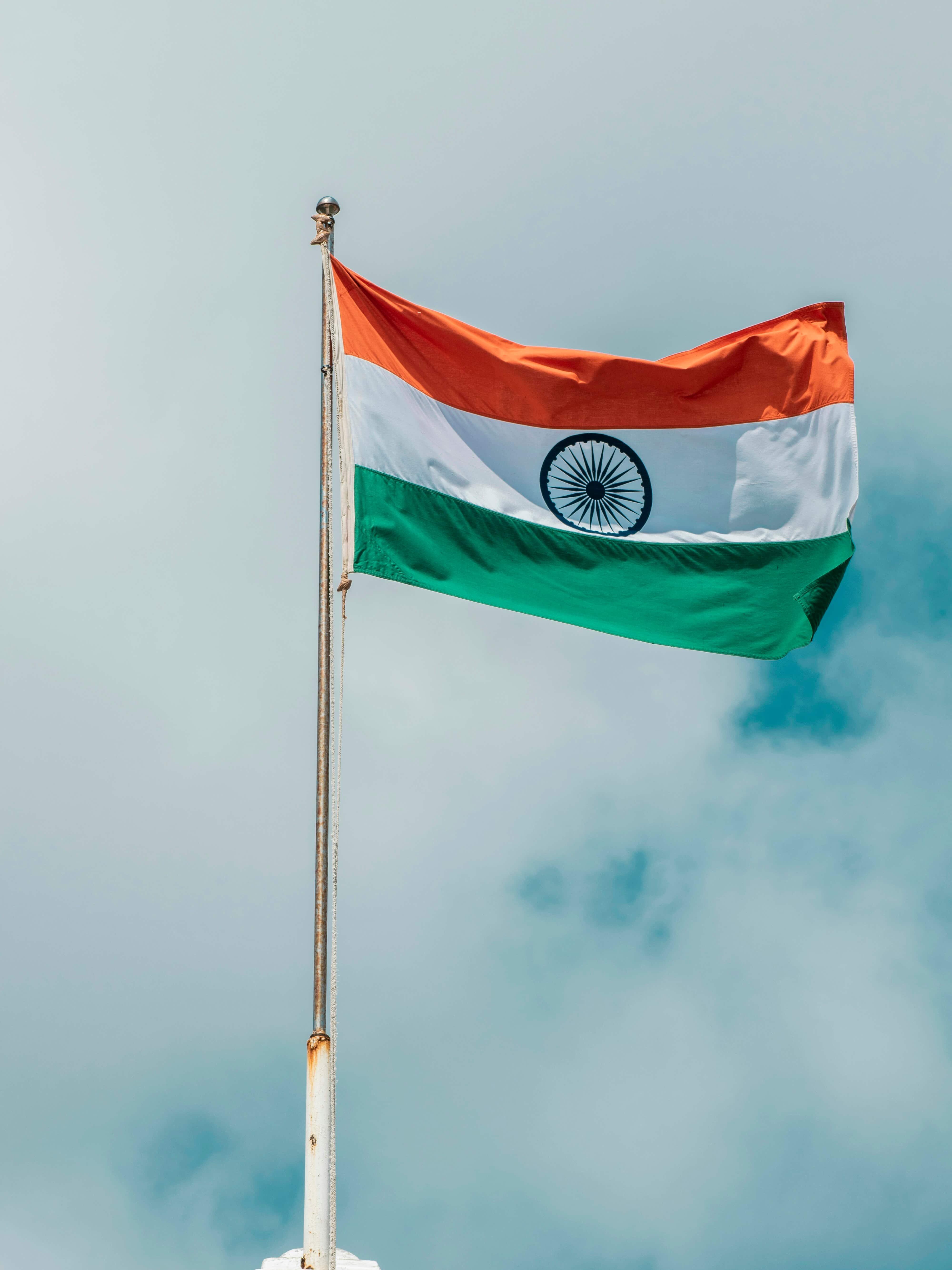 Who designed the Indian national flag?