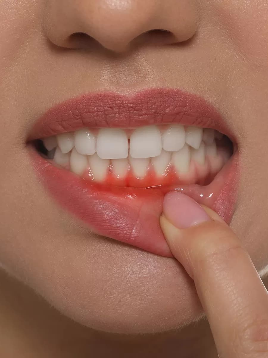 Which vitamin deficiency causes gum bleeding and why?