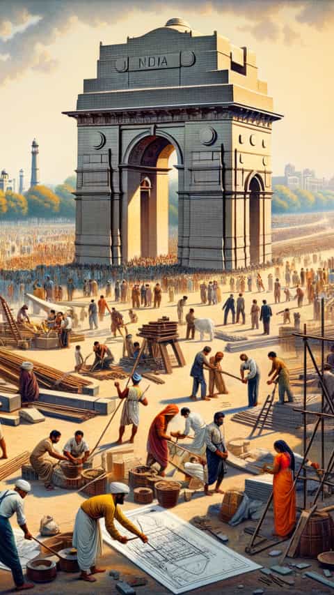 Here's how India Gate was constructed