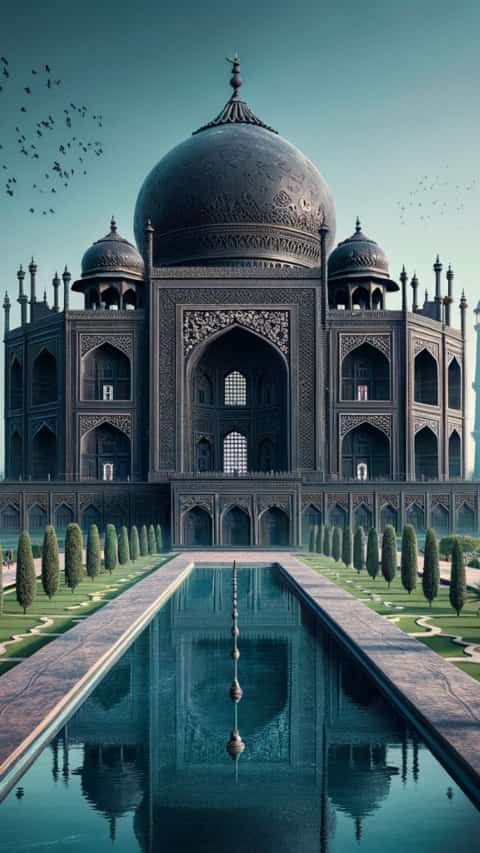 Black Taj Mahal Remains