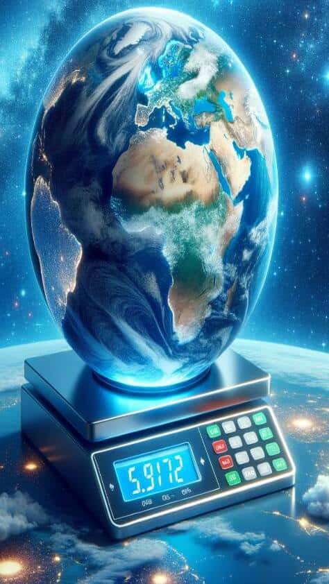 What is the total weight of Earth?