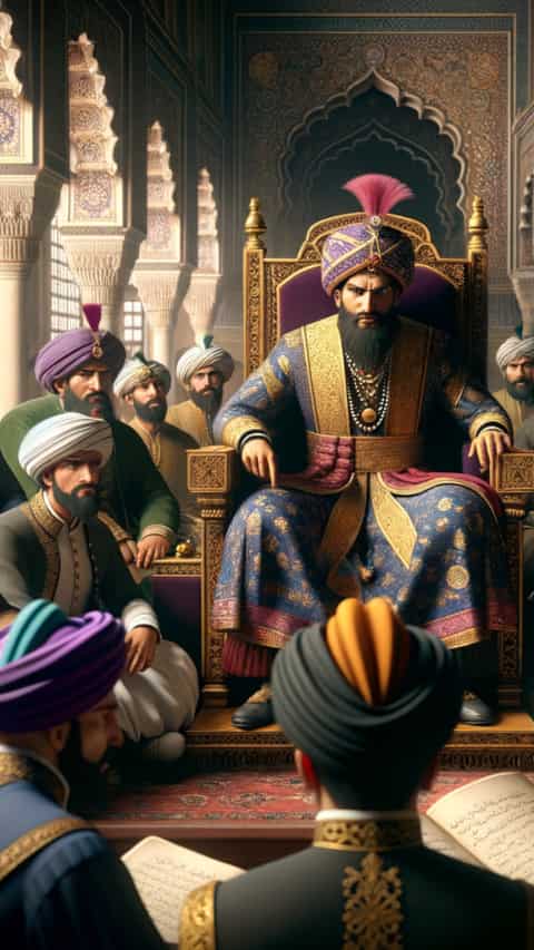 AI imagines Navratnas of Mughal Emperor Akbar